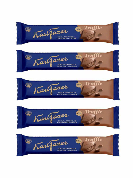 Шоколадный батончик с хрустящим трюфелем Karl Fazer молочный шоколад ...