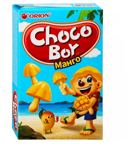 Печенье Orion Choco Boy ЧОКО БОЙ манго 45 г х 4 штуки - купить с доставкой по выгодным ценам в ...