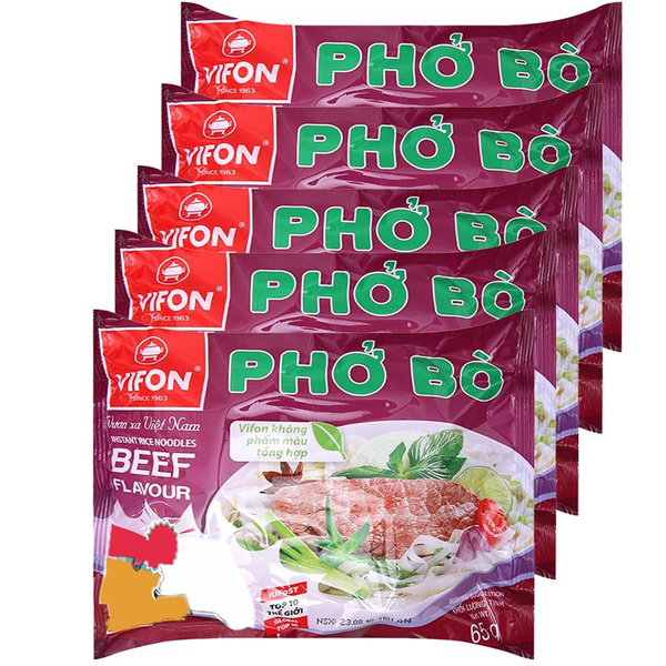 Фо Бо - Рисовая лапша быстрого приготовления (Pho Bo Вьетнам) со вкусом ...