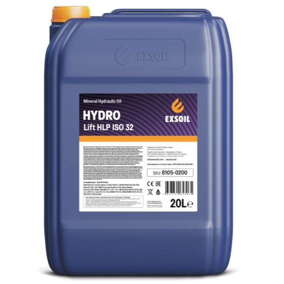 Масло гидравлическое минеральное Exsoil HYDRO Lift HLP 32, 20 л - купить по выгодной цене в ...