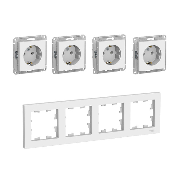 Systeme (Schneider) Electric ATLASDESIGN РОЗЕТКА с заземлением, 16А ...