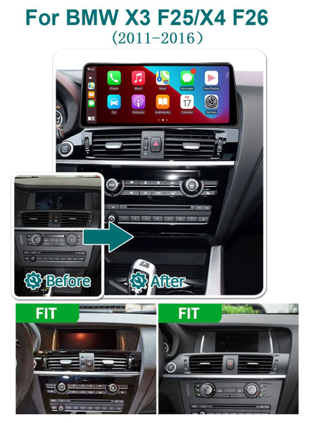 для BMW X3 F25 X4 F26 2011-2016 автомобильный Android-радиоприемник2 DIN - купить в интернет ...