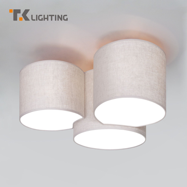 Потолочный светильникTK LIGHTINGс тканевыми абажурами на 2 лампы в ...