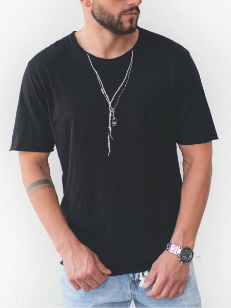 Футболка Bronks, размер 52, 54, цвет черный, хлопок 100% - купить по выгодной цене в интернет ...