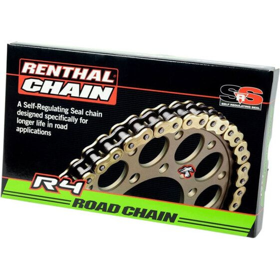 Цепь для велосипеда RENTHAL 525 R4 ATV Quad Stake Rivet SRS Road Chain ...