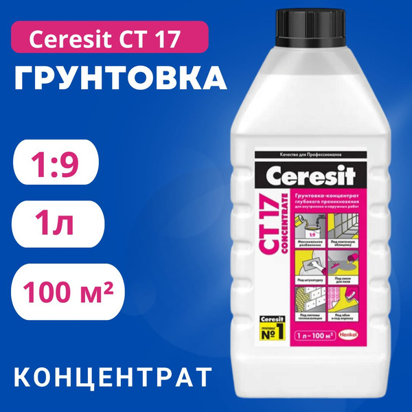Грунтовка Церезит Адгезионная, Глубокого проникновения купить по ...