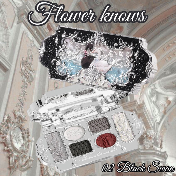 Flower knows Палетка теней Swan Ballet Six-Color, оттенок 02 Black Swan ...