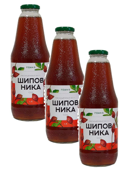 Сок Fidan-S из Шиповника, 1 л х 3 шт - купить с доставкой по выгодным ...
