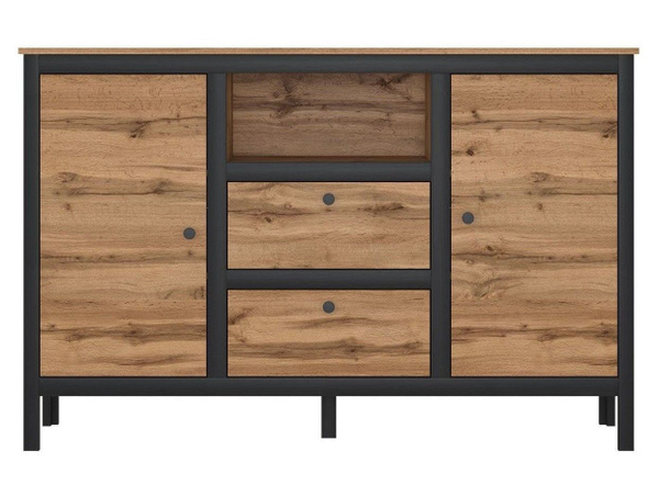 Комод БРВ МЕБЕЛЬ Лофт KOM2D2S/150, 150x39x99 см, 2 ящ. купить c ...