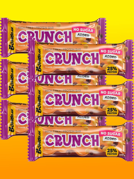 Протеиновый батончик Bombbar Протеиновые батончики Crunch 6 x 50 г ...
