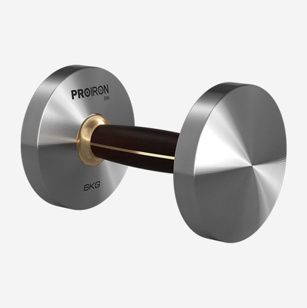 Гантели PROIRON Г1НЧ, 1 шт. по 6 кг, серебристый, черный - купить по выгодным ценам в интернет ...