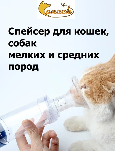 Спейcер (ветеринарный ингалятор) для кошек мелких собак - купить с ...