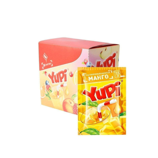 "YUPI", Манго 15г. - 24шт. растворимый напиток - купить с доставкой по выгодным ценам в интернет ...