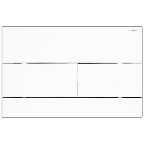 Кнопка смыва AZARIO NEW двойная, пластик, белый глянцевый (AZ-013.0 ...