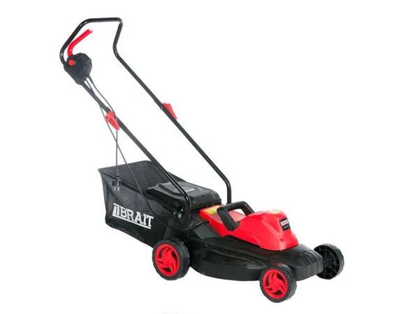 Газонокосилка электрическая BRAIT BR 40-1800 (1800Вт,травосб.35л,шир.скаш.400мм,выс.скаш.27/38 ...