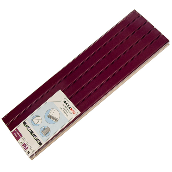 Бордовые каналы для переплета 13х304 мм. Для переплетчиков OPUS Metalbind. купить на OZON по ...