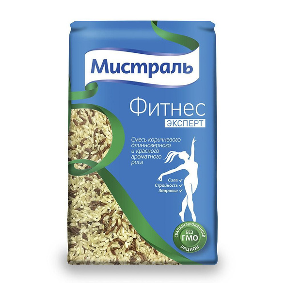 Рис Фитнес Mix коричневый и красный, Мистраль , 450 г, Россия купить на ...
