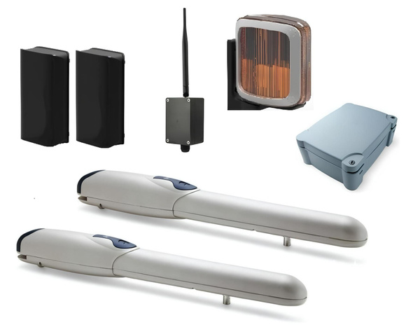 Автоматика для распашных ворот NICE WINGO5KLT-FALAWR-BT, комплект: 2 ...