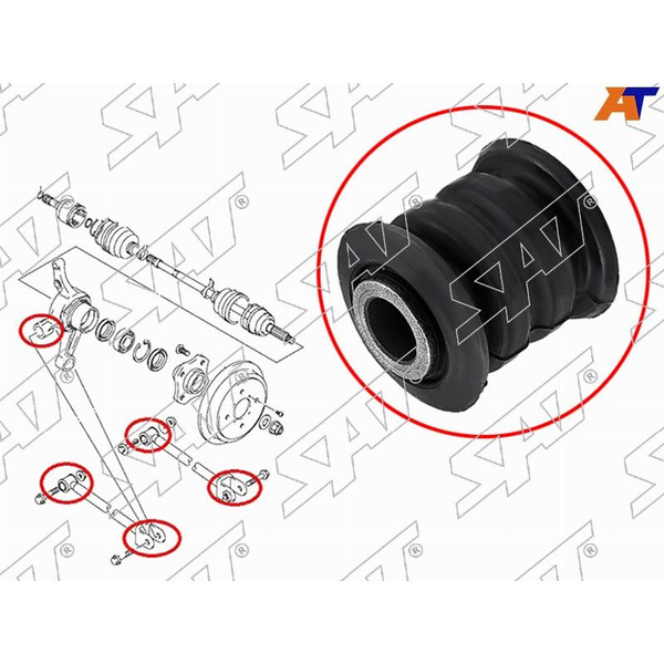 Сайлентблок задней цапфы SUZUKI GRAND VITARA ESCUDO SQ416 SQ420 SQ625 ...