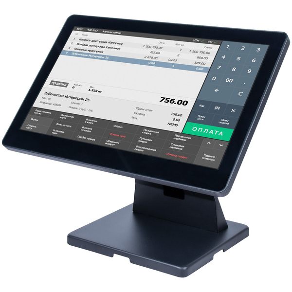 Сенсорный моноблок POSCenter Atlas без ОС (15.6", PCAP,J4125, RAM4Gb ...