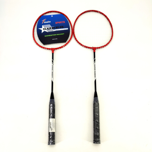 Ракетки для бадминтона Bosaite Steelакетки Shaft Super Power в чехле, 2 ...