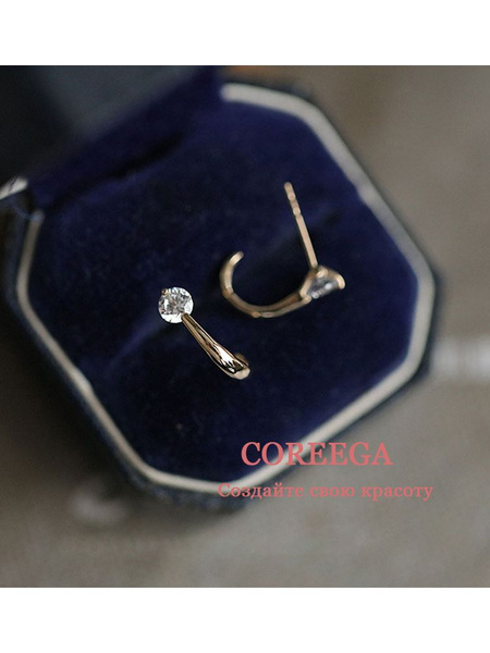 COREEGA Серьги маленькие купить на OZON по низкой цене (1602229358)