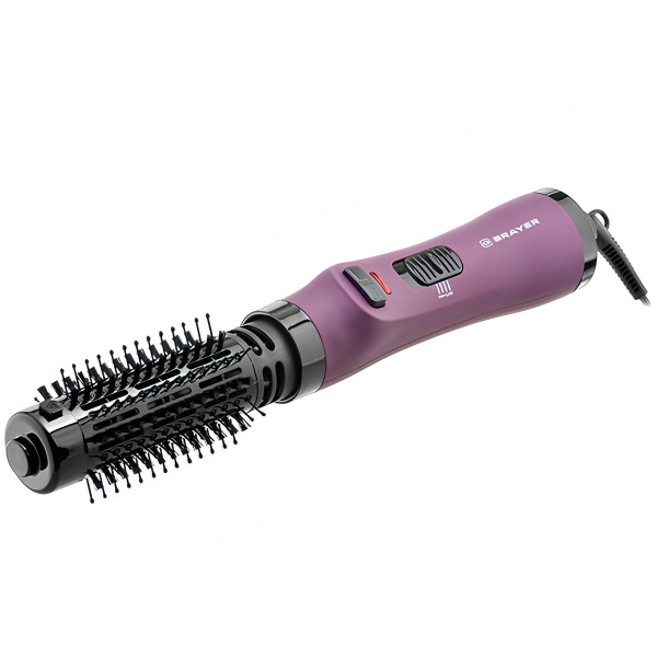 Фен-щетка для волос BRAYER BR3133VT, черный, фиолетовый - купить по ...