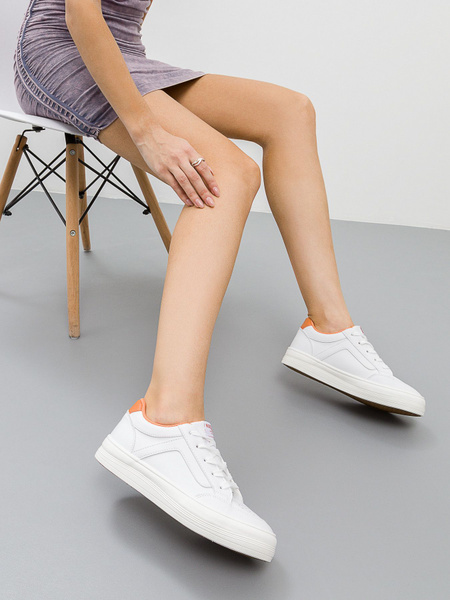 Кеды Женский Keddo Искусственная кожа, размер 39 6 Лето Шнурки Платформа Великобритания купить c ...