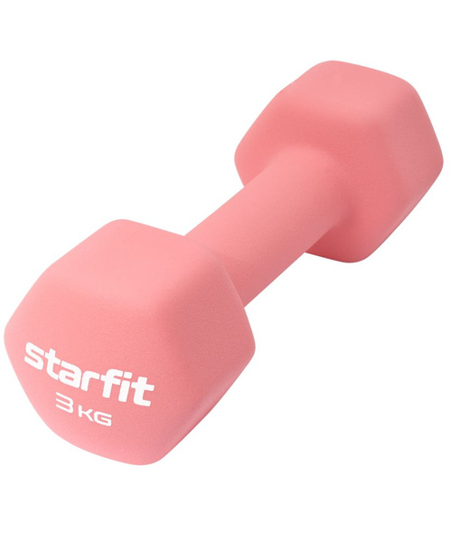 Гантели Starfit ЦБ-00001429, 1 шт. по 3 кг, коралловый - купить по ...