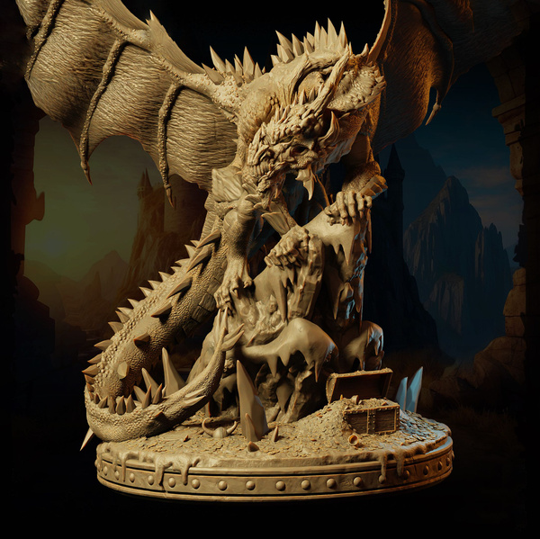 Игровая миниатюра Ice Dragon FostBite - Primal Collection 100mm (Primal ...
