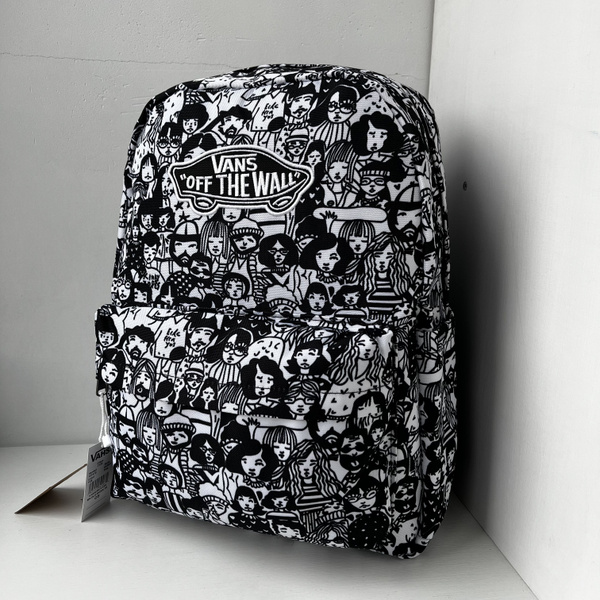 Рюкзак черно-белый с лицами VANS REALM - купить с доставкой по выгодным ...