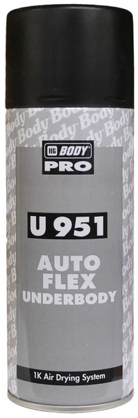 Аэрозольный антикоррозийный состав 400 мл. ЧЕРНЫЙ, HB BODY 951 Autoflex, 5100200030, антикор ...