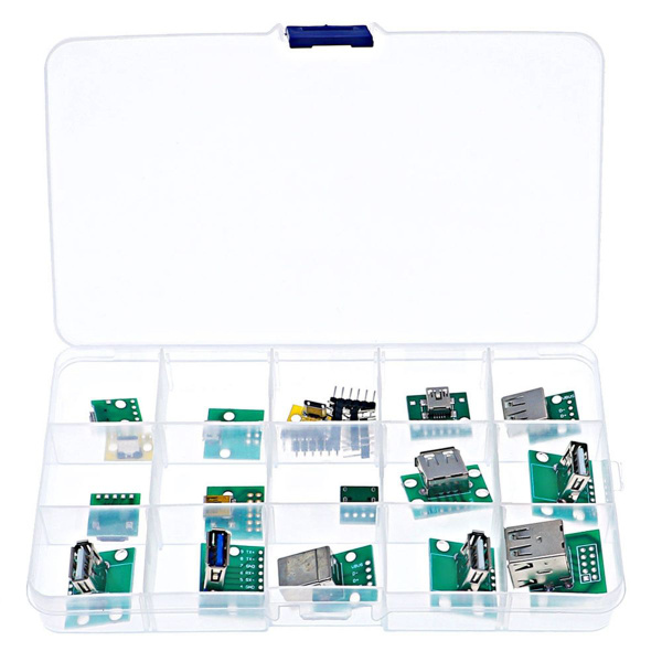 Разъем Mini USB - DIP с печатной платой, Micro-USB, USB 2.0, Type C ...