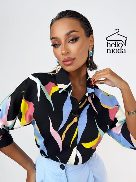 Блузка HELLO MODA! - купить с доставкой по выгодным ценам в интернет-магазине OZON (1261275052)