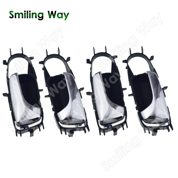 4 шт. Хромированная внутренняя дверная ручка передняя задняя левая ...