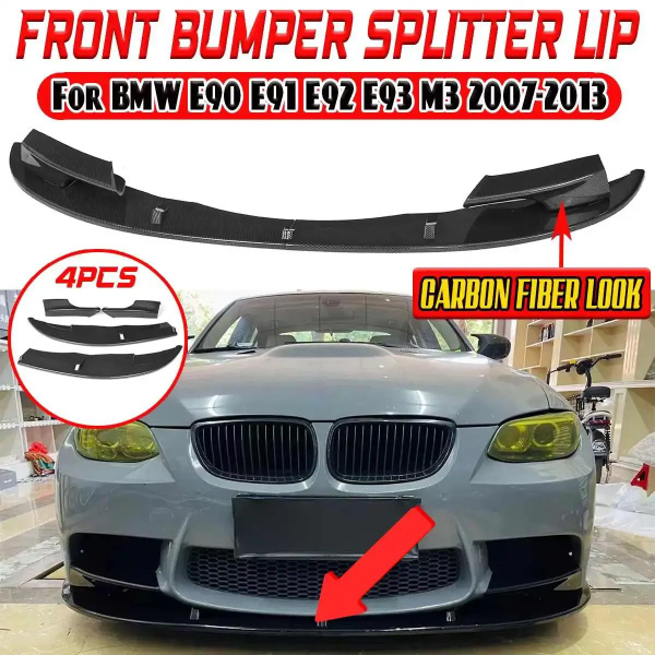 E90 Автомобильный сплиттер для переднего бампера, диффузор, защита губ ...