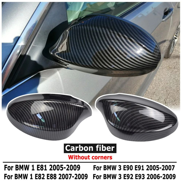 Зеркальная крышка из углеродного волокна для BMW E90 E91 E92 E93 E81 E87 E82 E88 1 3 серии ...