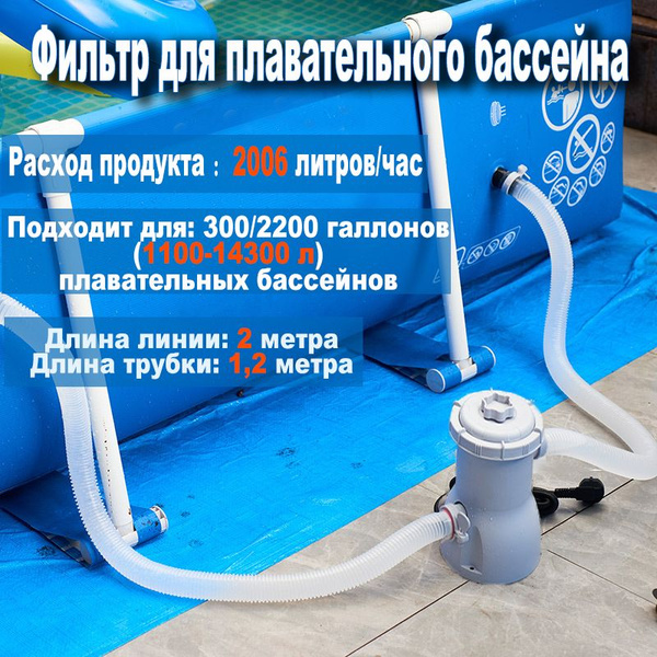 Фильтр для бассейна, 530 галлонов - купить с доставкой по выгодным ...