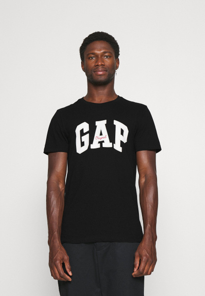 Футболка GAP, размер 52, 54, цвет черный, 100% хлопок - купить по ...