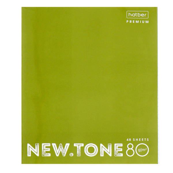 Тетрадь 48л кл NEWtone PASTEL Олива, обл мел карт, гл лам, бл 80 г/м2, Hatber - купить с ...