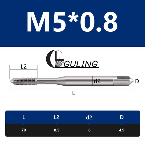 GULING HSSE DIN Стандарт Раскатник Метчик M2 M3 M4 M5 M6 M8 M10 M12 - купить с доставкой по ...