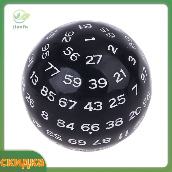 Многогранный кубик D100 для настольных игр, акриловый, 1 шт - купить с ...