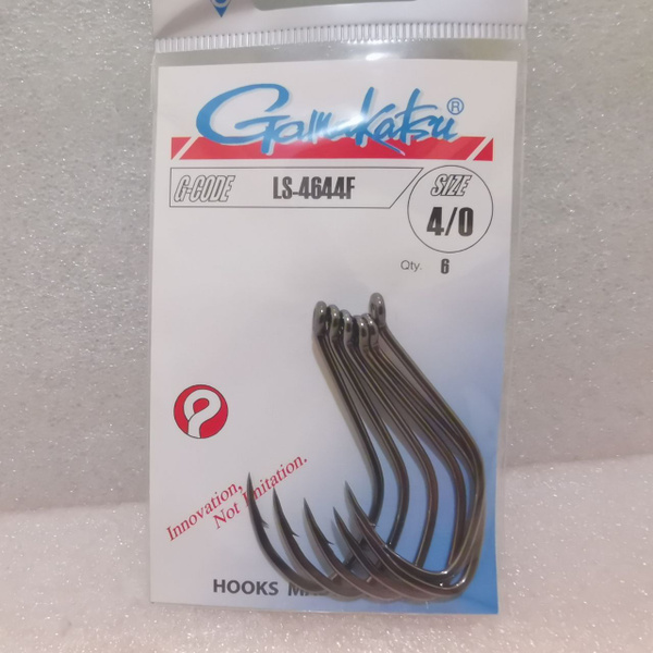 Крючки Gamakatsu LS-4644F № 4/0 (6шт) купить на OZON по низкой цене (1649057527)