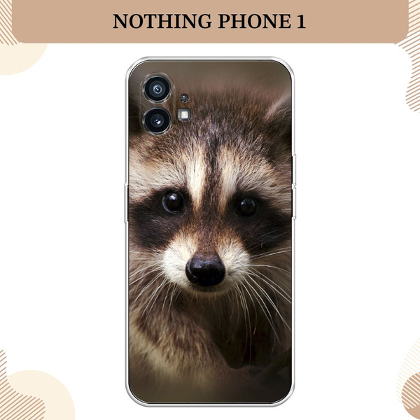 Силиконовый чехол на Nothing Phone 1 / Нотинг Фон 1, Енот - купить с ...