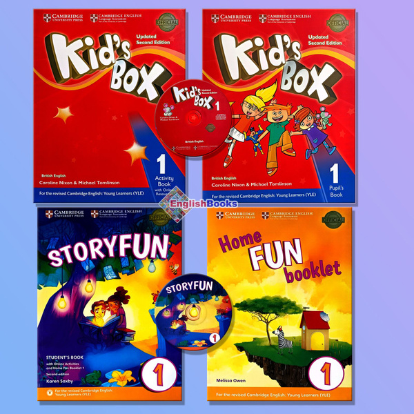 Kids Box 1 + StoryFun 1 + Home booklet 1 комплект c CD - купить с ...