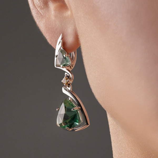 Серьги VG Jewelry из серебра 925 пробы с празиолитом купить на OZON по ...