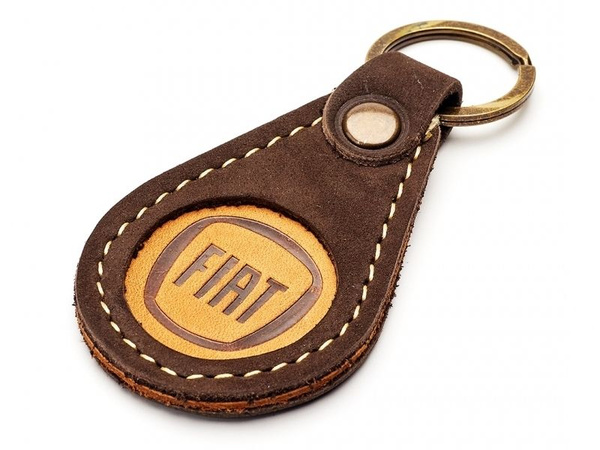 Брелок на ключи кожанный трёхслойный ФИАТ (FIAT) - купить с доставкой ...