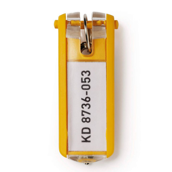 Брелок для ключа, Durable Key Clip, 24 х 68 х 15 мм, пластик, жёлтый ...