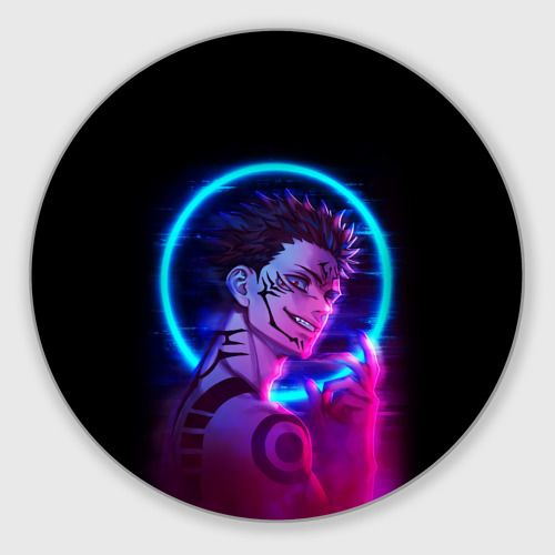 Sukuna Jujutsu Kaisen neon сукуна неон Коврик для мыши - купить с ...