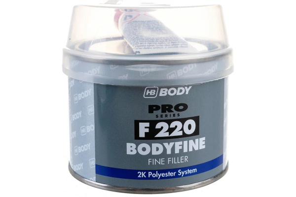 Шпатлевка HB BODY F220 BODYFINE, белый, банка, 250 г купить на OZON по ...